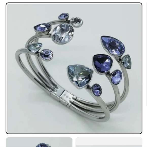 Atelier Swarovski | Jewelry | Rare Atelier Swarovski Silver Bracelet ...